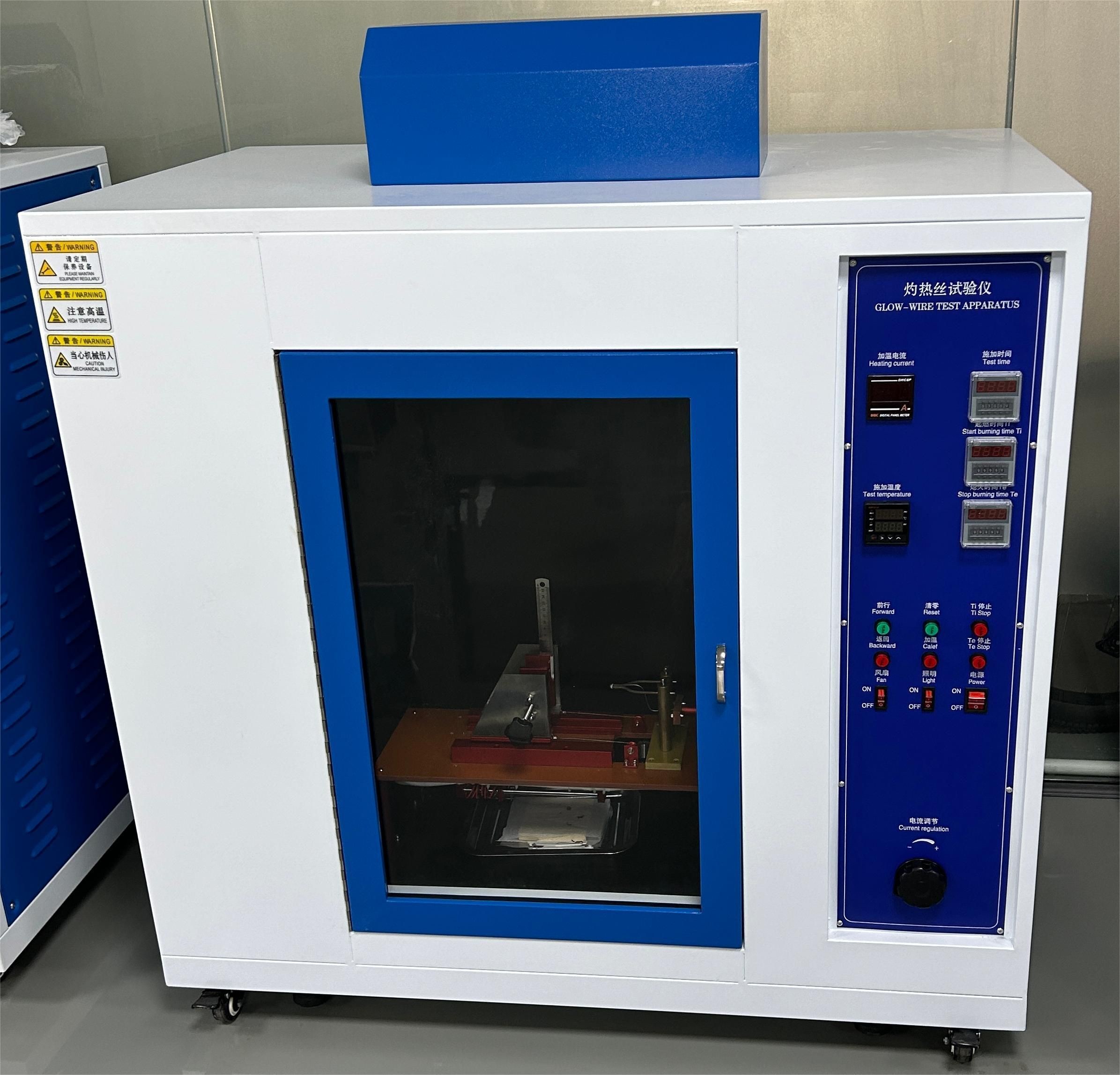 Glow Wire Needle Vertical Flammability Chamber Combusting Test Machine